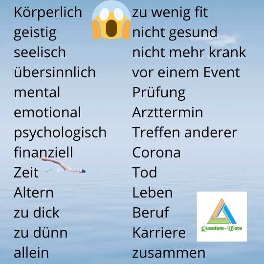 Angst energetisch angehen - Quantum-Wave